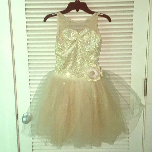 Weissman | Costumes | Cream Gold Ballet Weissman Dance Costume Girls ...